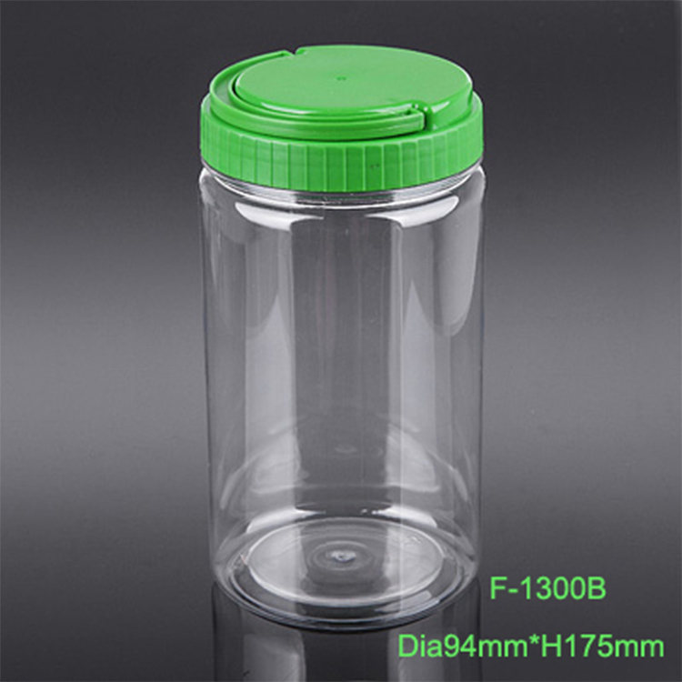 34oz Transparent PET Cylindrical Food Container with Lid, 1 Litre ...